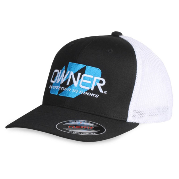 Owner Cap Flexfit Trucker - Black / White | Sportfiskeprylar.se