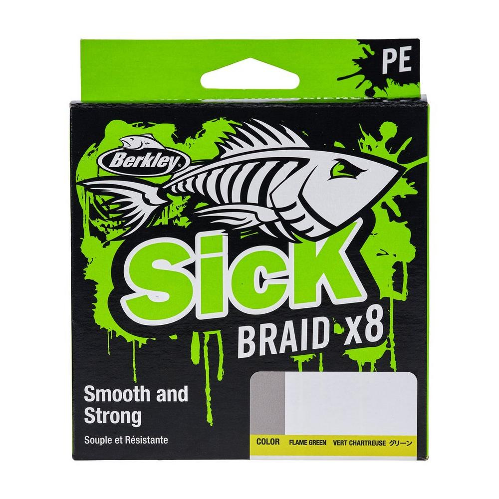Berkley Sick Braid HV Yellow 150m | Sportfiskeprylar.se