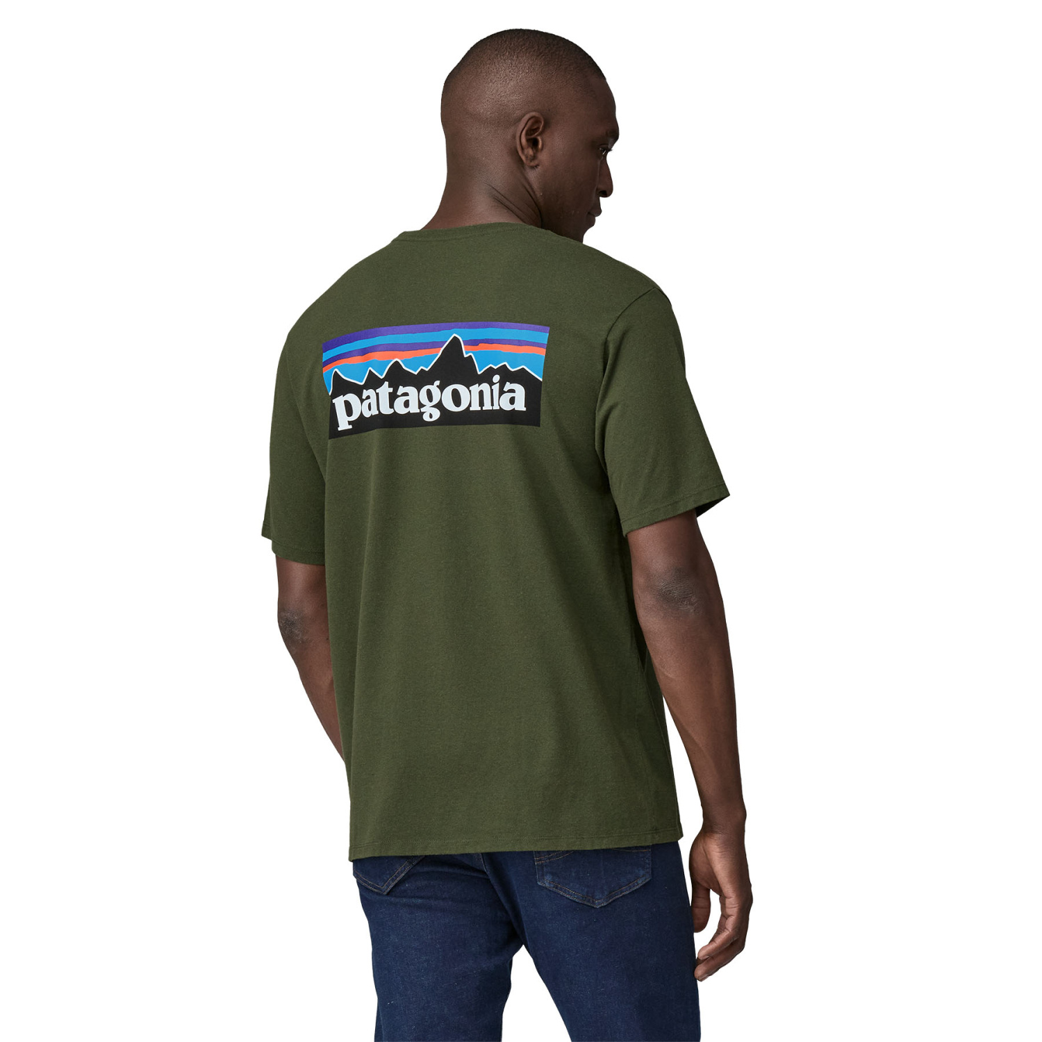 Patagonia M's P-6 Logo Responsibili-Tee Torrey Pine Green | Sportfiskeprylar.se