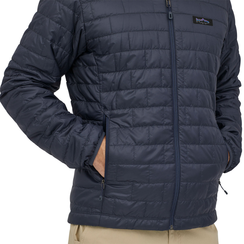 Patagonia M's Nano Puff Fitz Roy Trout Hoody Smolder Blue ...
