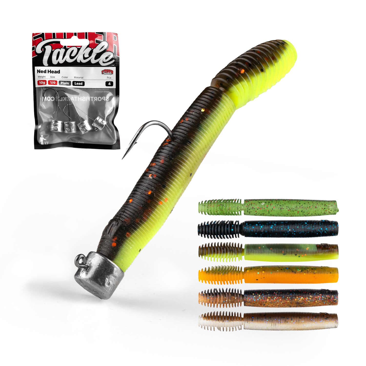 Scout Ned Shaker Head Jigging Set | Sportfiskeprylar.se